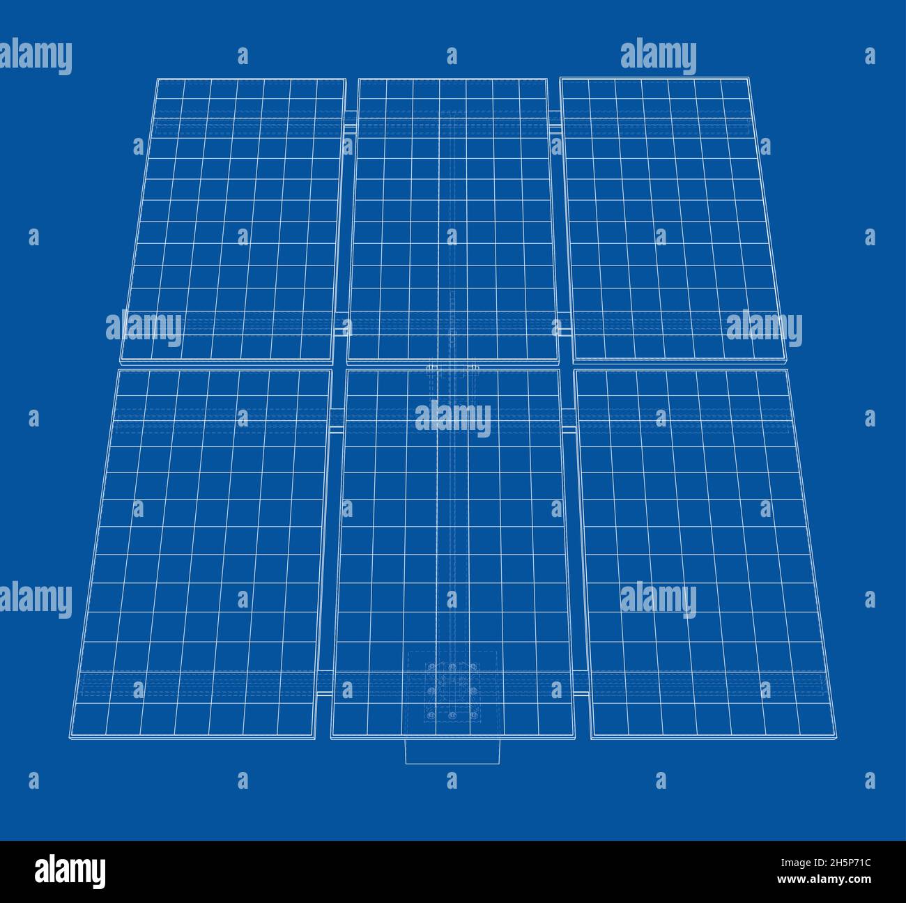 Solar Panel Concept. Vector rendering of 3d Stock Vector Image & Art ...