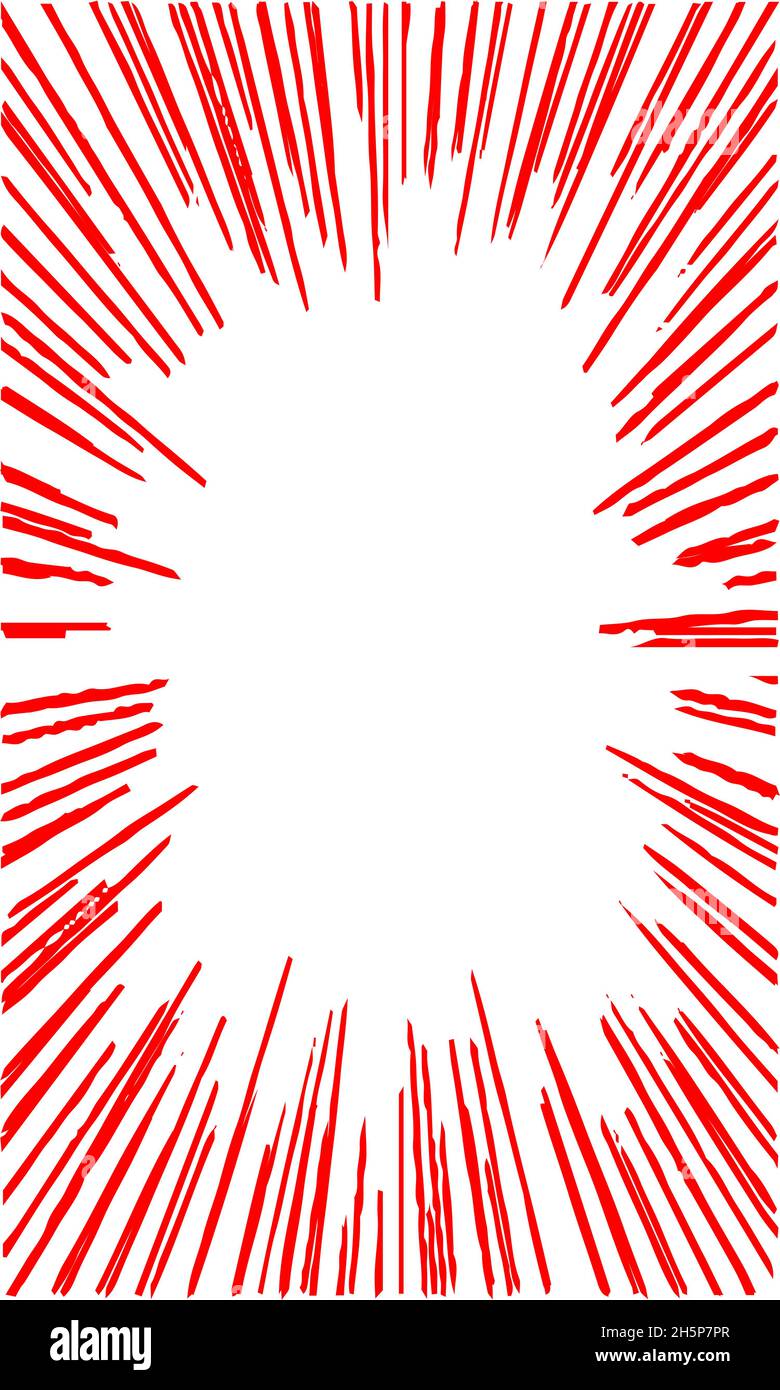 This is a illustration of Vertical Hand-painted comic concentrated ...