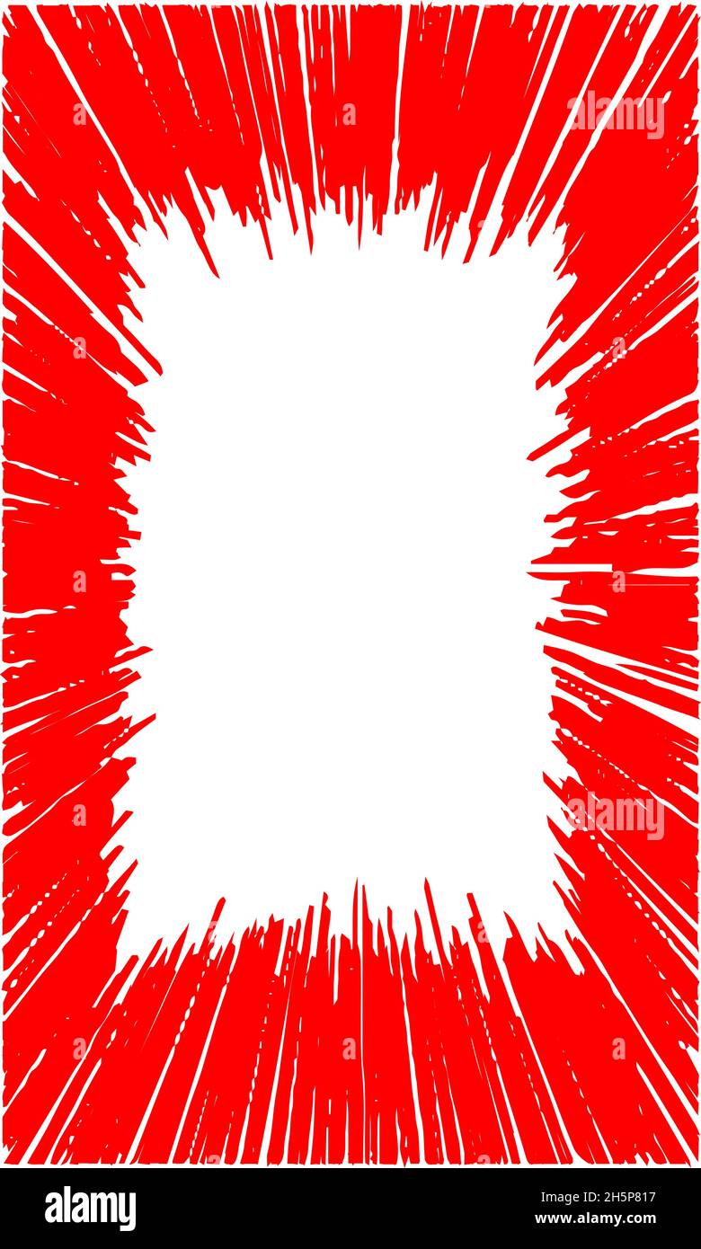 This is a illustration of Vertical Hand-painted comic concentrated ...