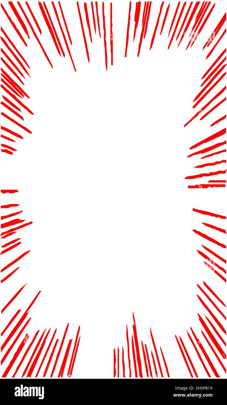 This is a illustration of Vertical Hand-painted comic concentrated ...