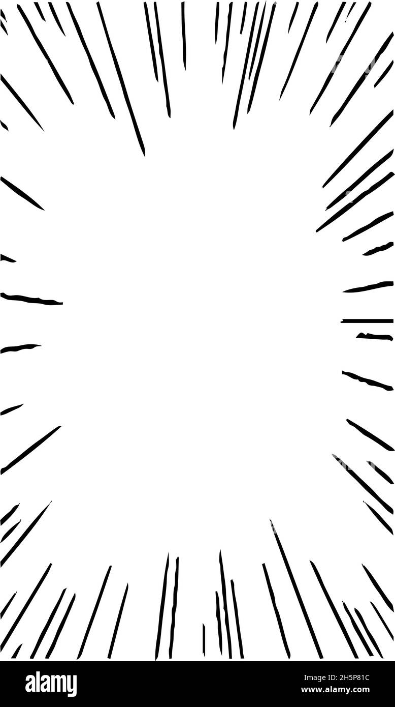 This is a illustration of Vertical Hand-painted comic concentrated ...