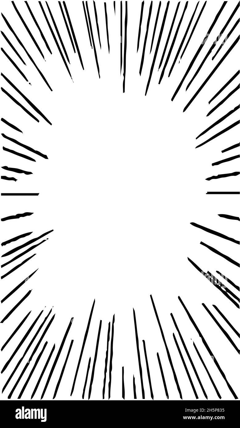 This is a illustration of Vertical Hand-painted comic concentrated ...