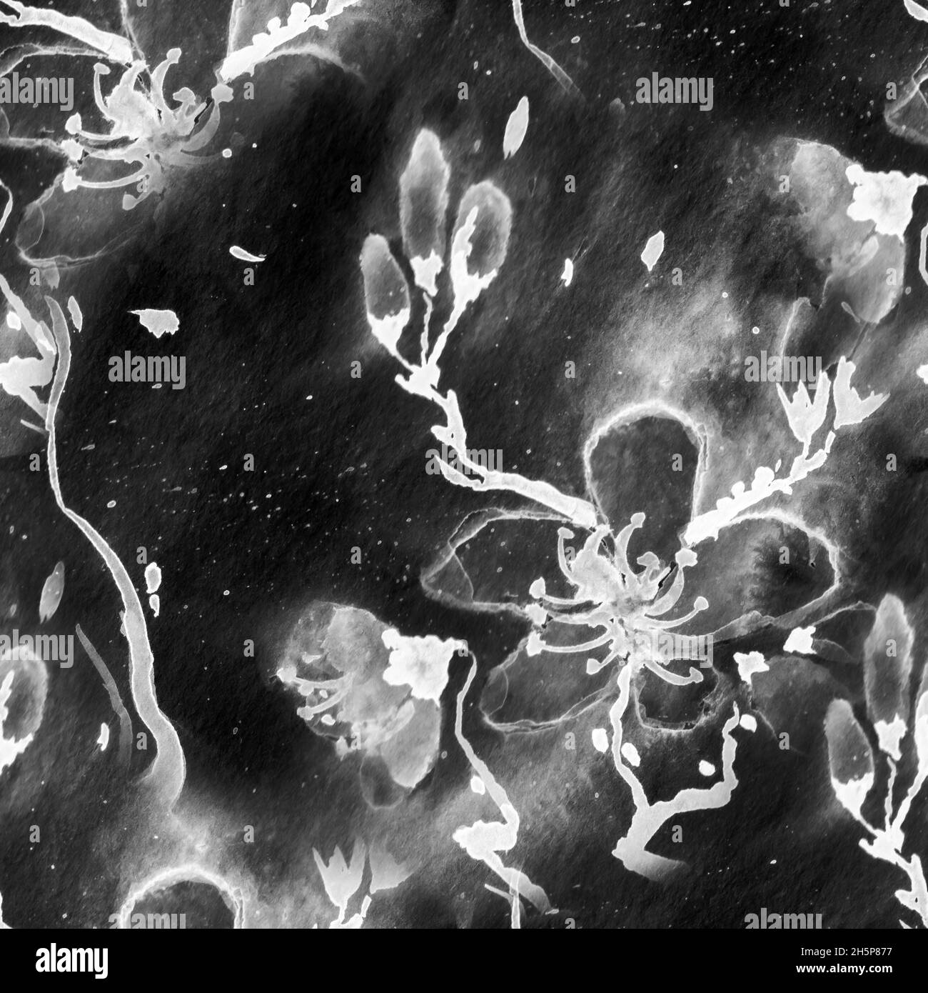 Sakura cherry blossom leaves Black and White Stock Photos & Images - Alamy