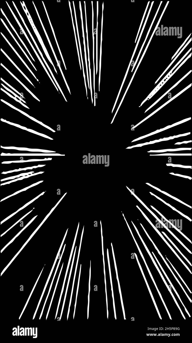 This is a illustration of Vertical Hand-painted comic concentrated ...