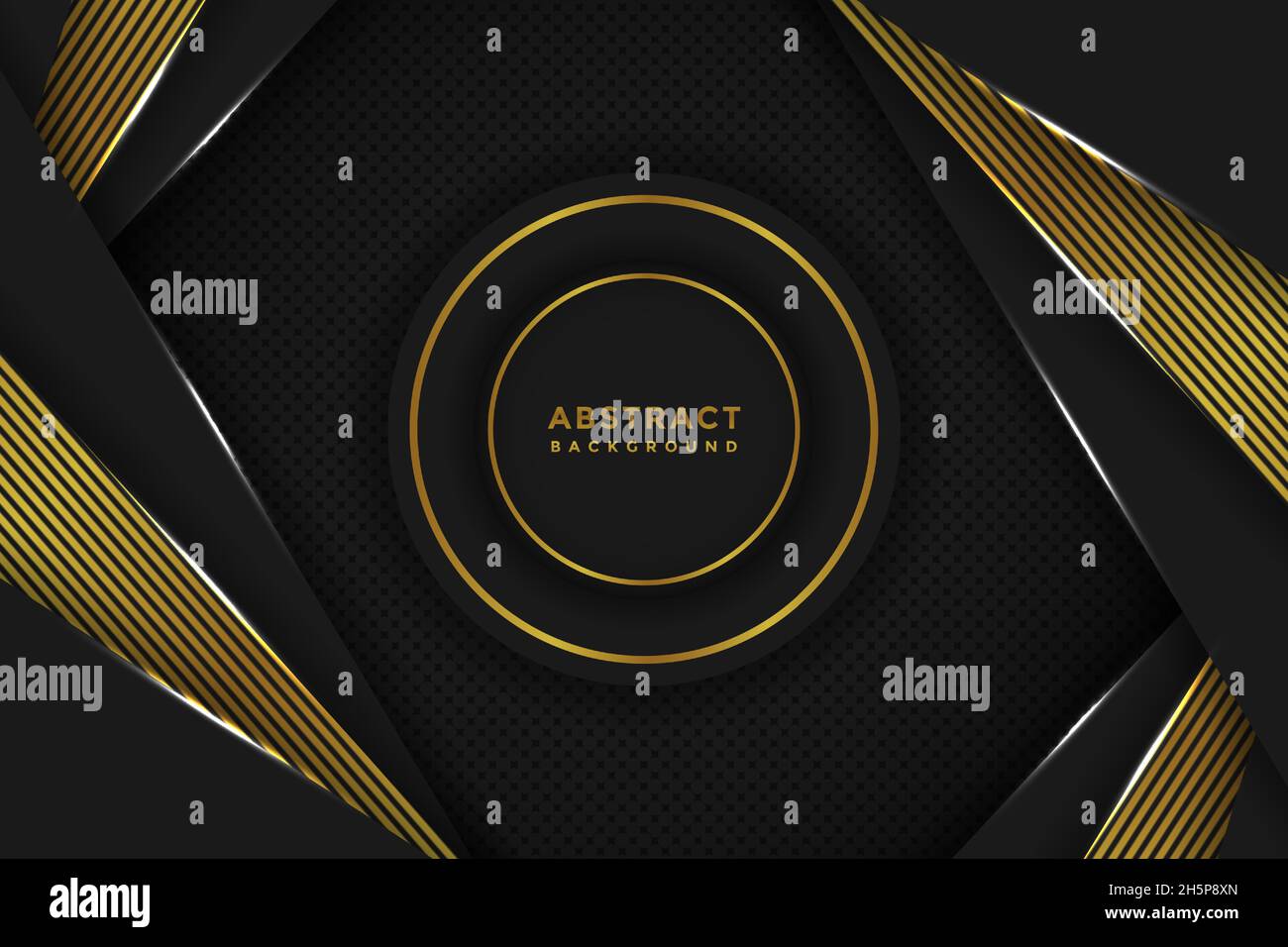 Abstract dark background with golden shapes Stock Vector Image & Art ...