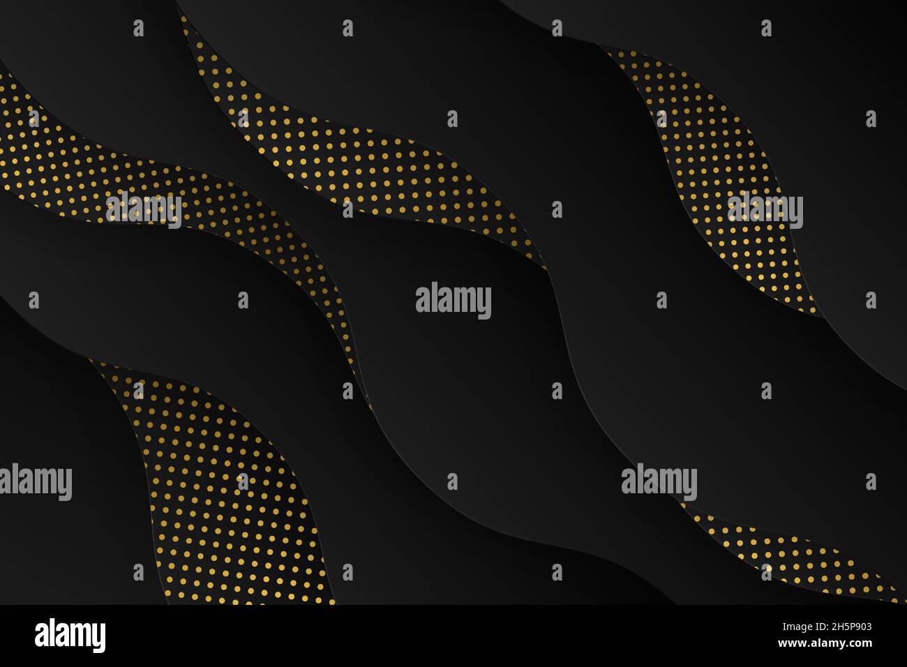 Abstract dark wavy background with halftone effect Stock Vector Image ...