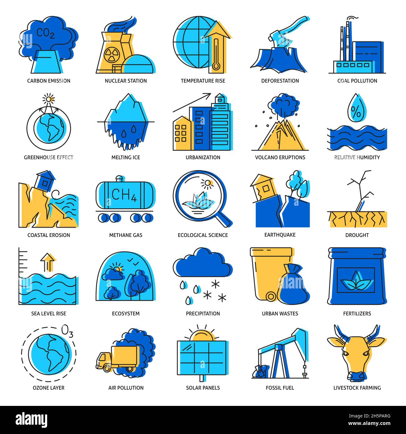 Glacier conservation Stock Vector Images - Alamy