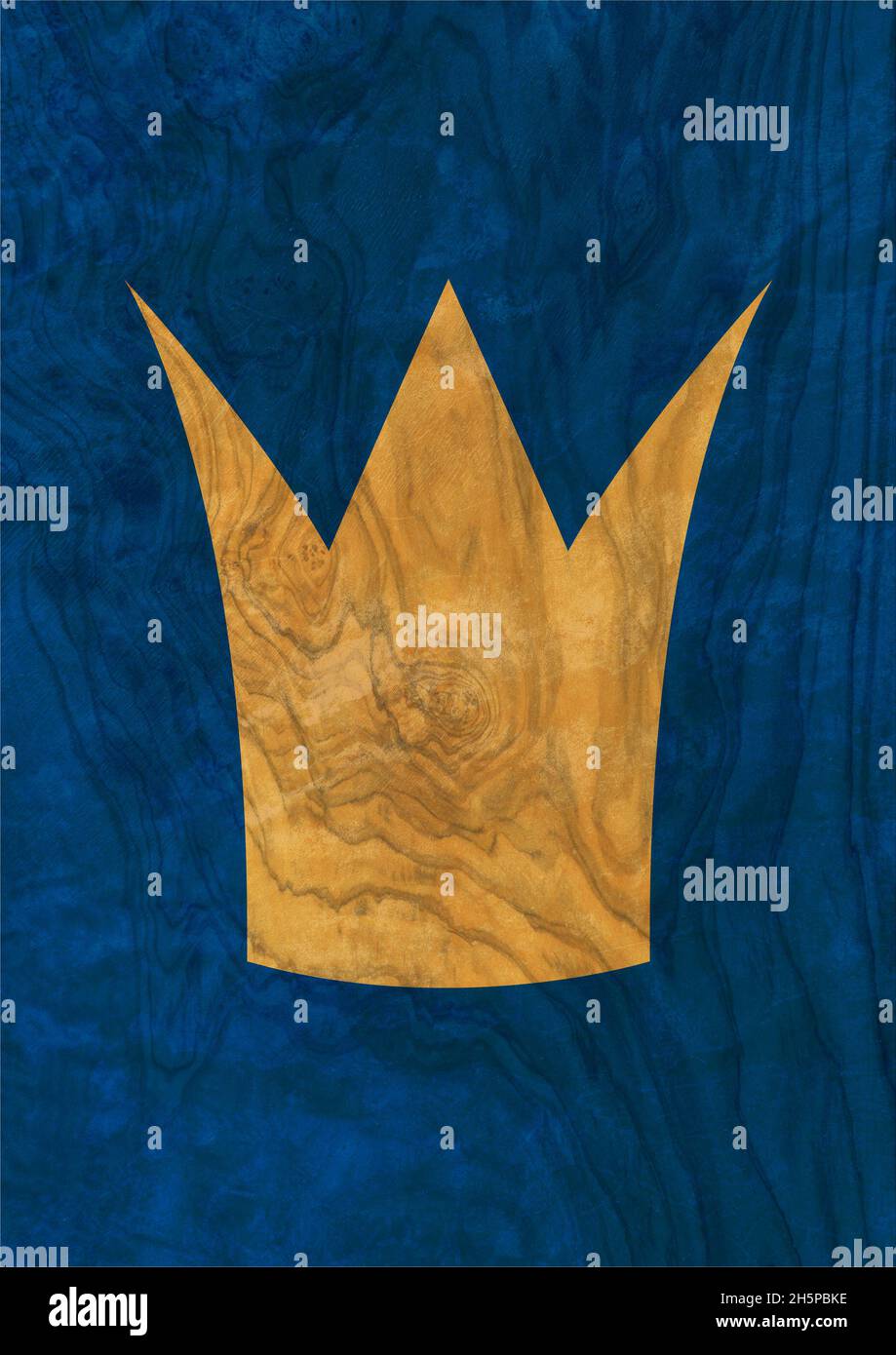 Gorgeous minimalist and textured crown with wood texture, minimalist ...