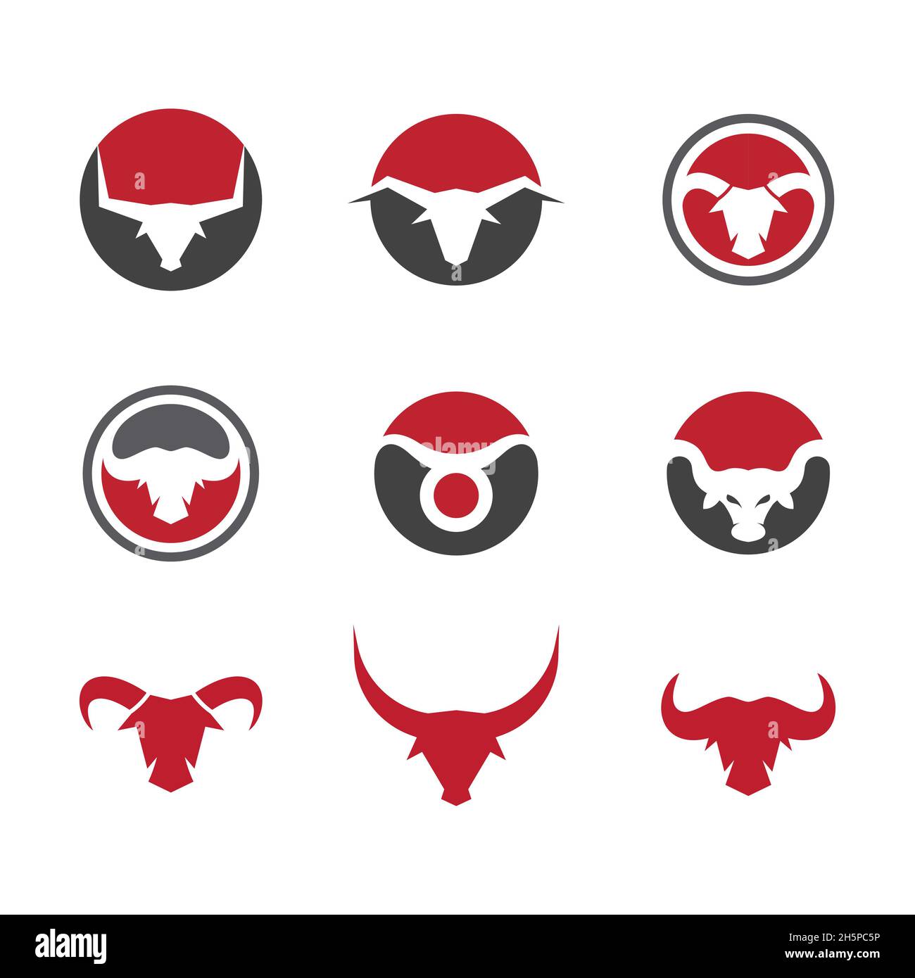 Taurus Logo Template vector icon illustration design Stock Photo - Alamy