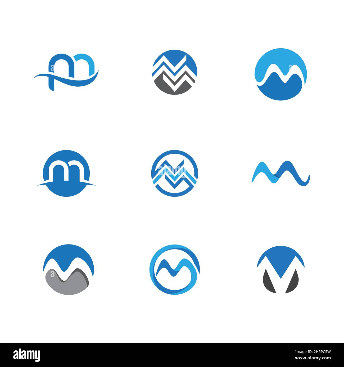 M Letter icon Template vector illustration design Stock Photo - Alamy