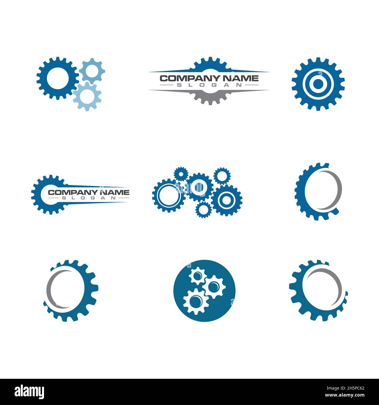 Gear vector icon illustration design template Stock Photo - Alamy