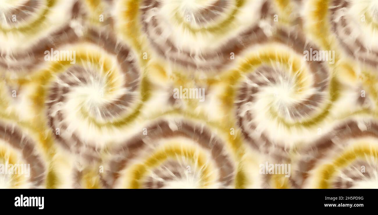 Seamless funky 1970s tie dye border motif pattern for surface design ...