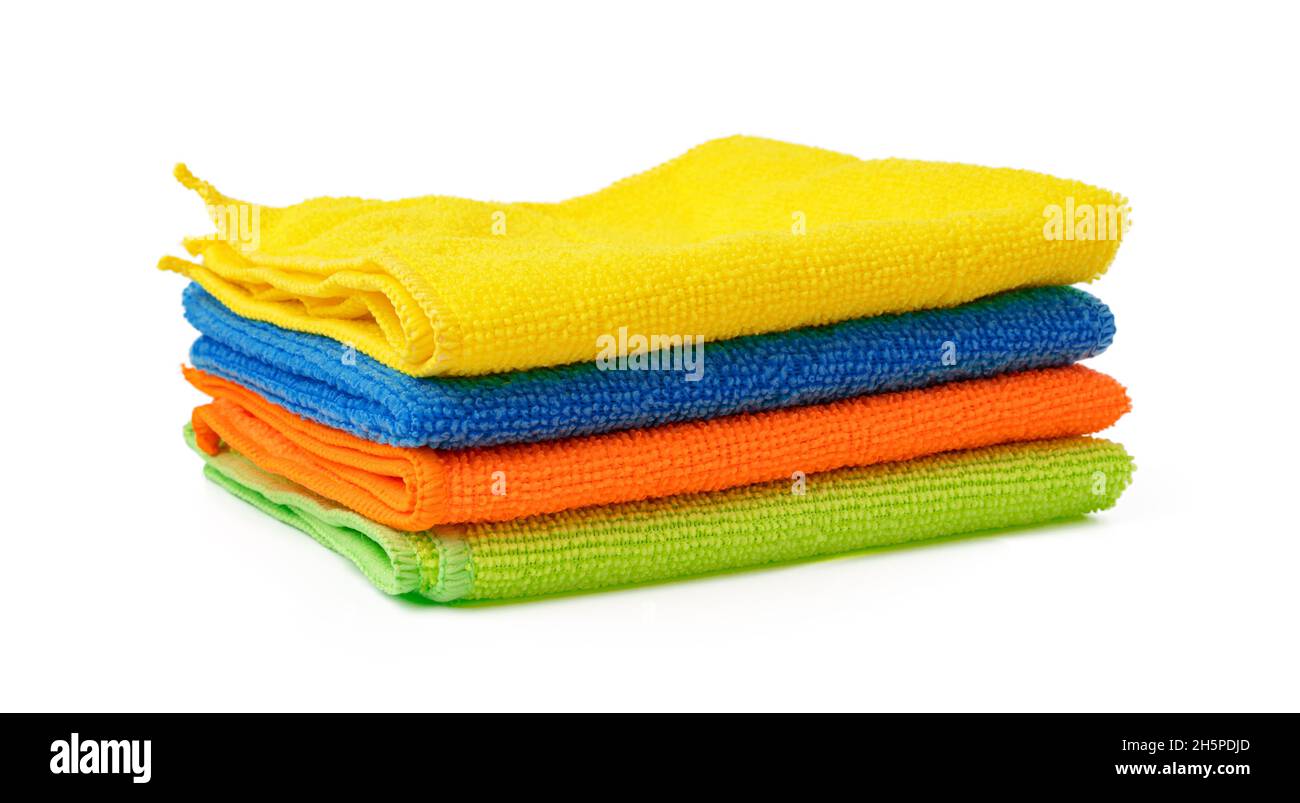 Cleaning household wipes isolated on white background Stock Photo - Alamy