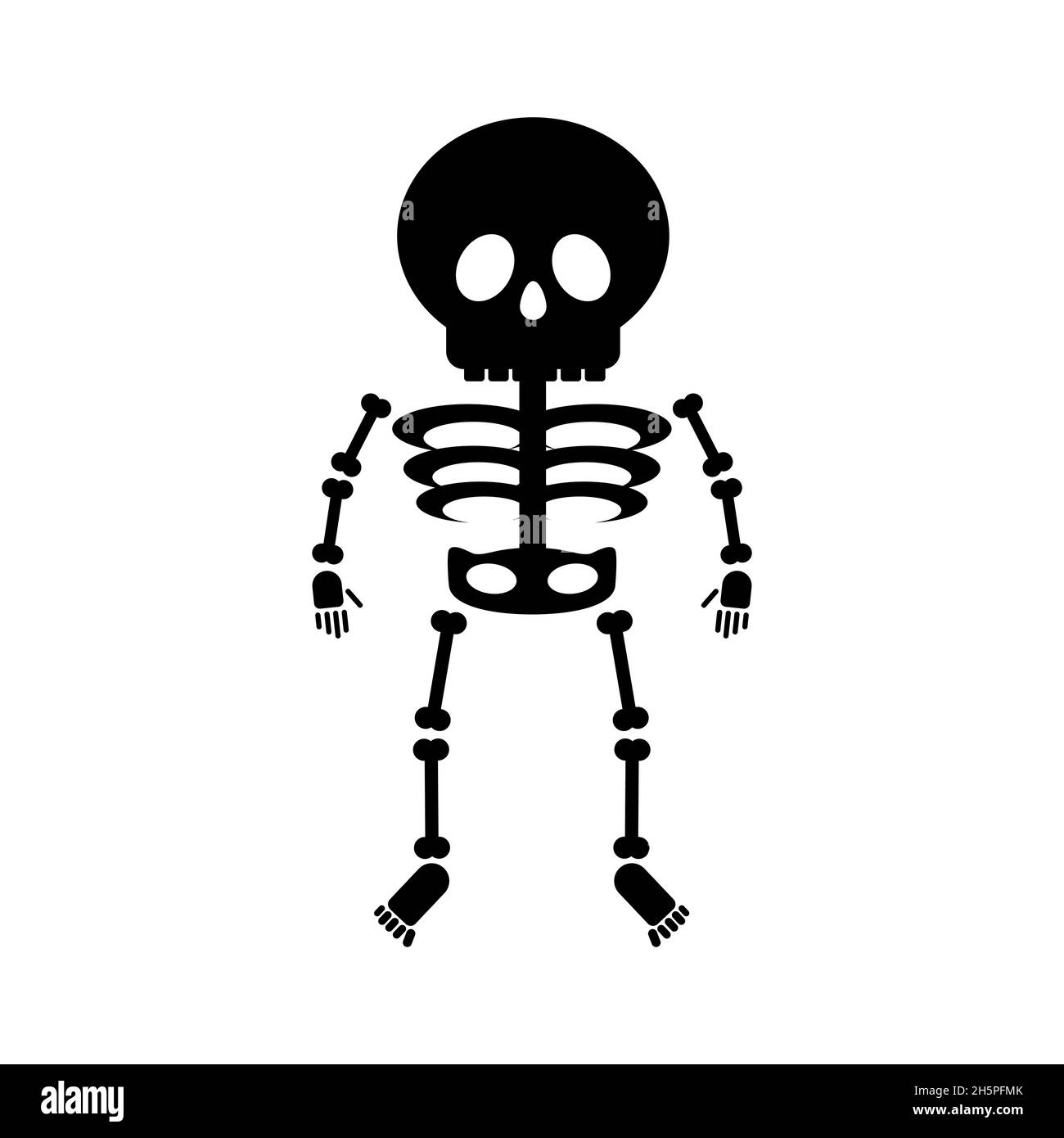 Skeleton in cartoon style Stock Vector Image & Art - Alamy