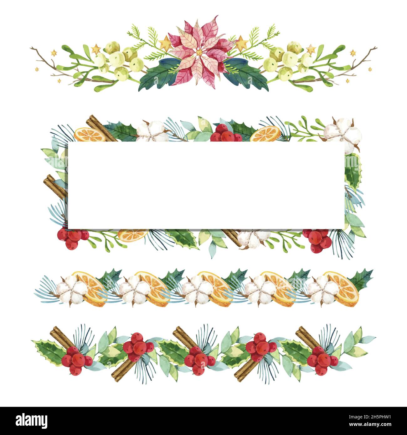Christmas Picture Frame Clip Art