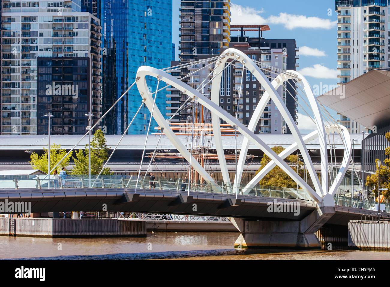 Seafarers Bridge in Melbourne Australia Stock Photo - Alamy