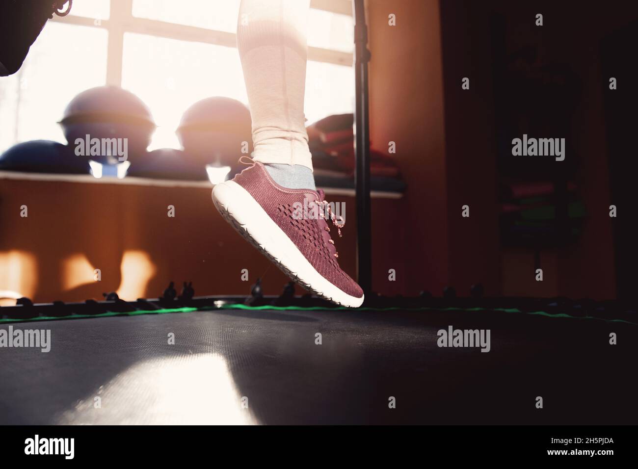 Trampoline exercise class hi-res stock photography and images - Alamy