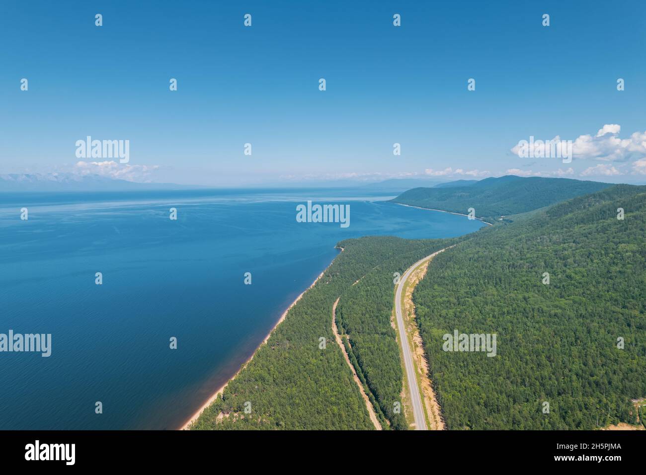 Summertime imagery of Lake Baikal is a rift lake located in southern ...