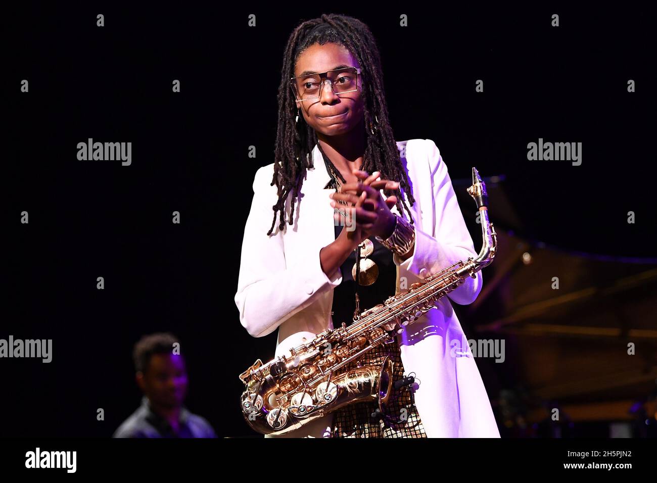 Lakecia Benjamin during the concert at Auditorium Parco della Musica ...