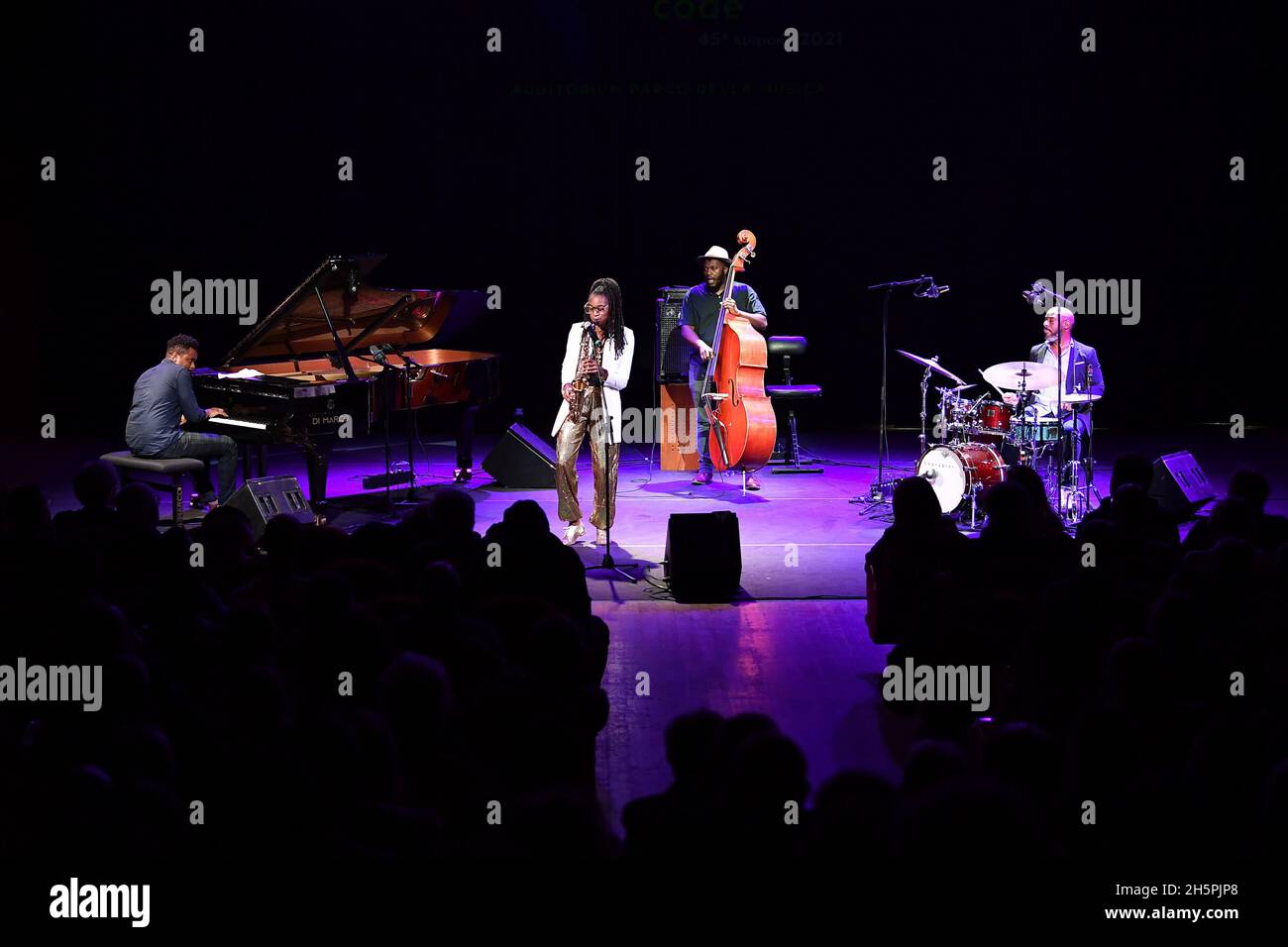 Lakecia Benjamin during the concert at Auditorium Parco della Musica ...