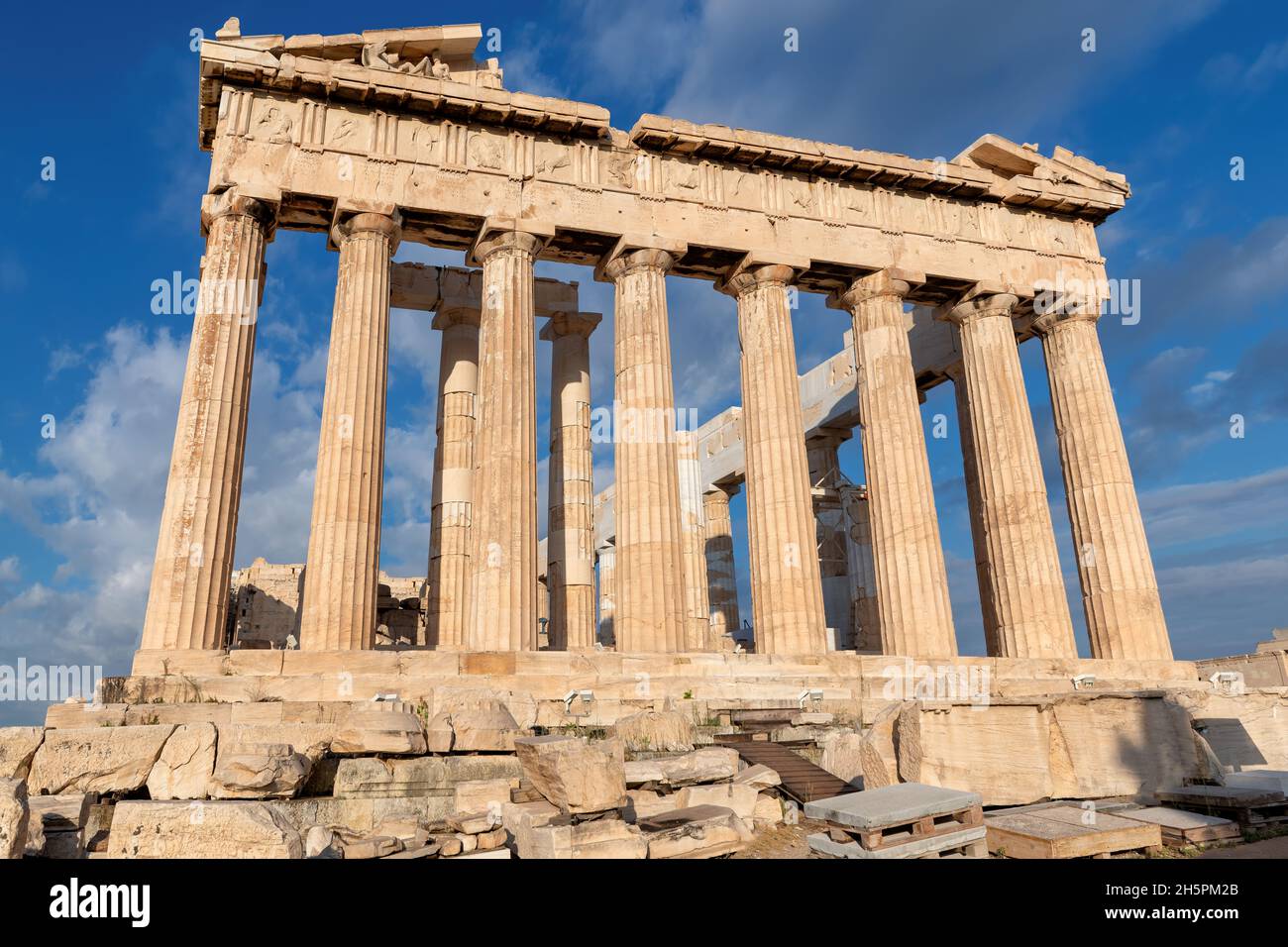 The Parthenon temple in Acropolis of Athens, Greece Stock Photo - Alamy