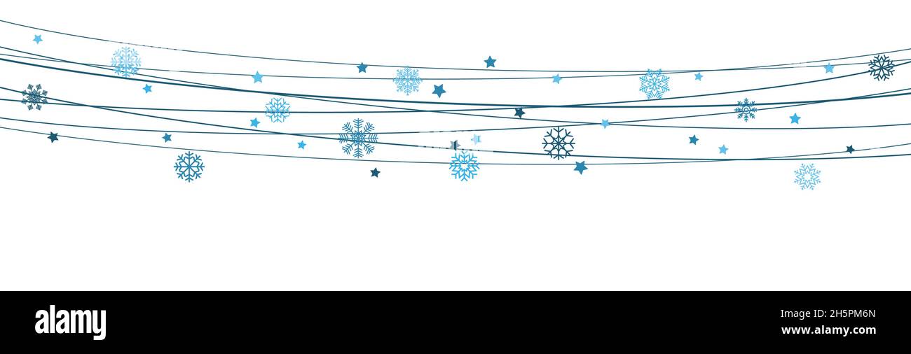 EPS 10 vector file showing snow flakes on strings background for ...