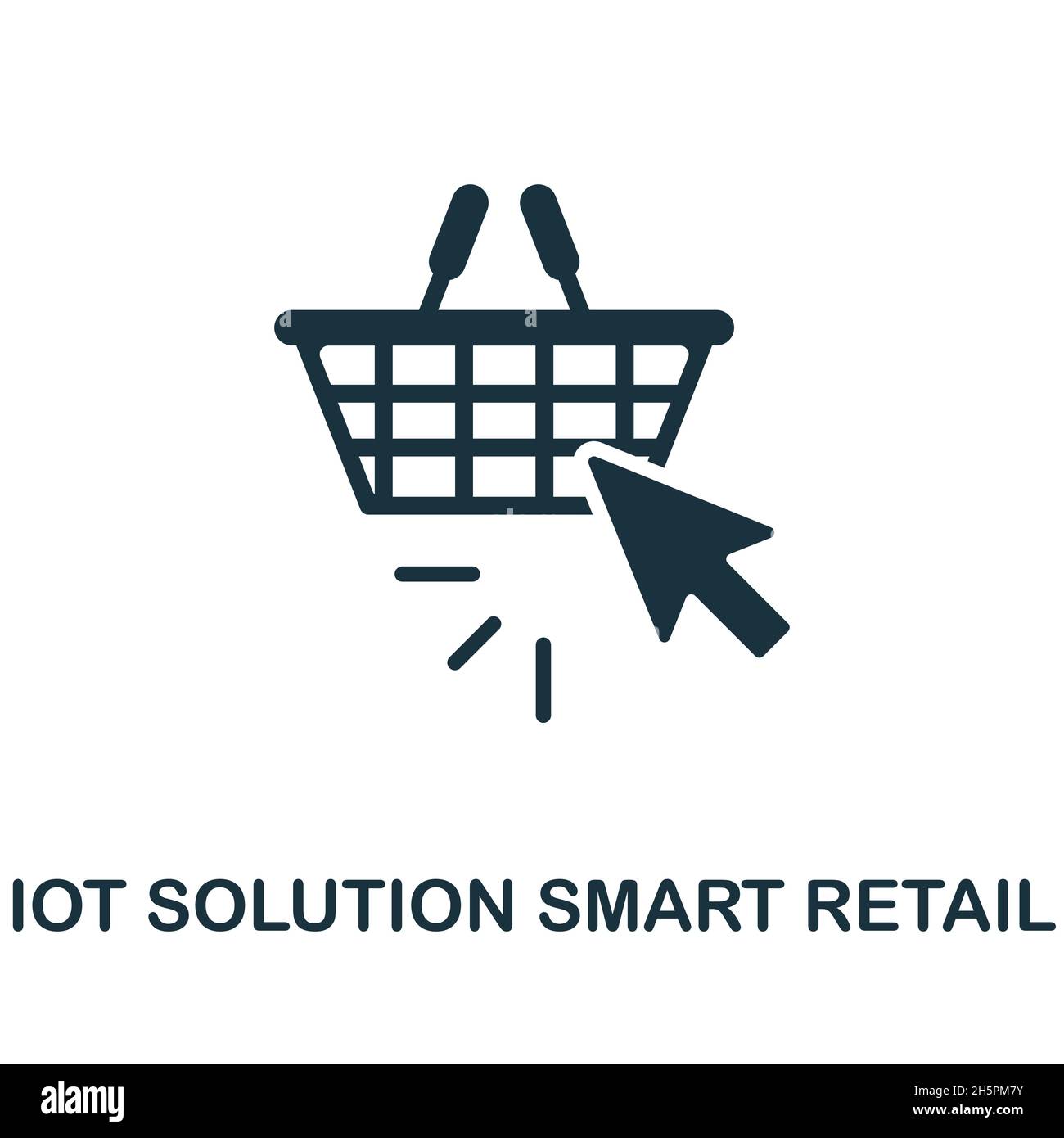 Smart Retail icon. Monochrome sign from iot solution collection ...