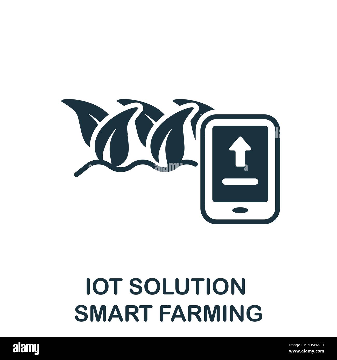 Smart Farming icon. Monochrome sign from iot solution collection ...
