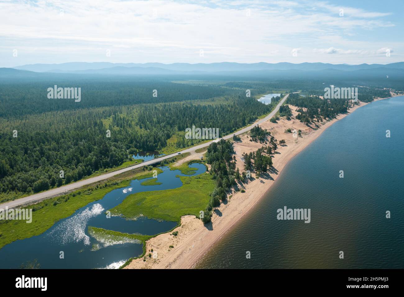 Summertime imagery of Lake Baikal is a rift lake located in southern ...