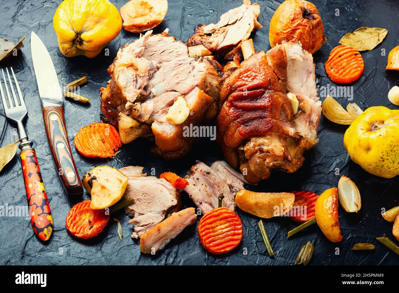 Grilled knuckle of pork hi-res stock photography and images - Alamy