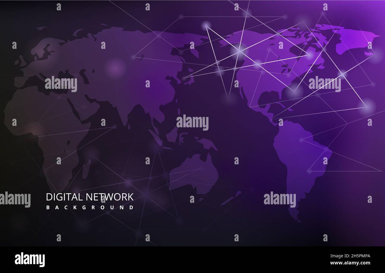 Global map and banner Stock Vector Images - Alamy