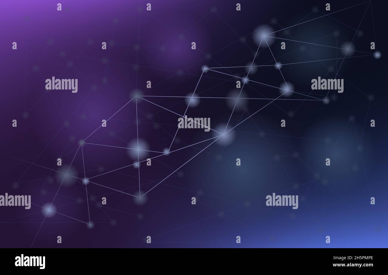 Nebula Digital Network Connection Technology Abstract Vector Background Stock Vector Image & Art ...