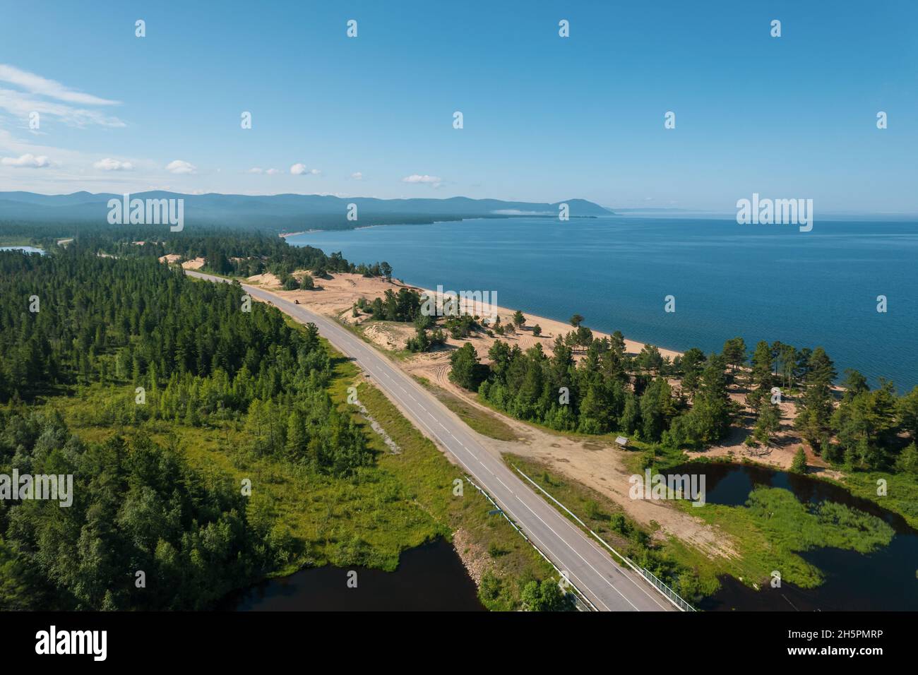 Summertime imagery of Lake Baikal is a rift lake located in southern ...