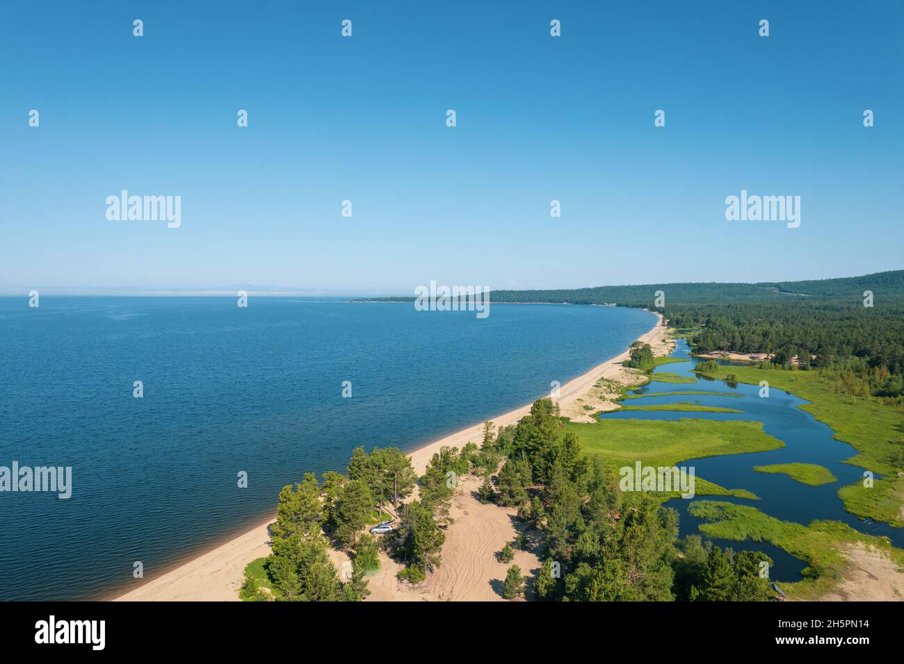 Summertime imagery of Lake Baikal is a rift lake located in southern ...