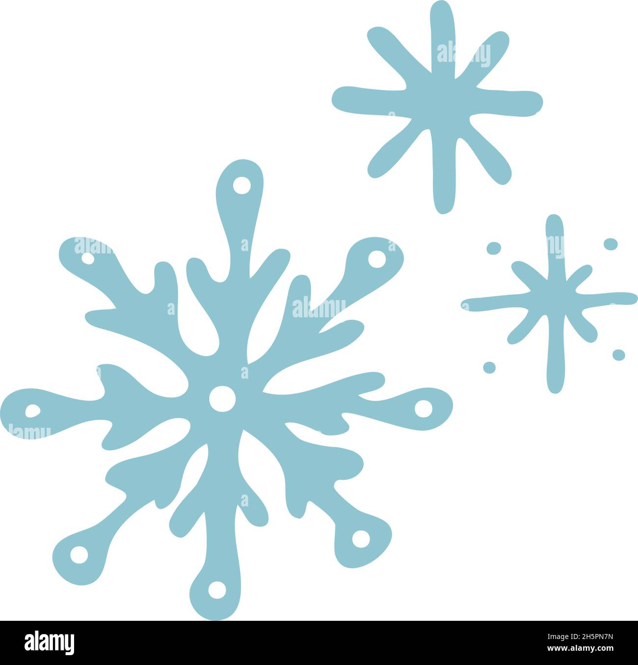 Simple Snowflake Clipart No Background