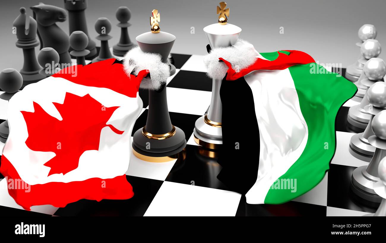 United arab emirates canada flags hi-res stock photography and images ...