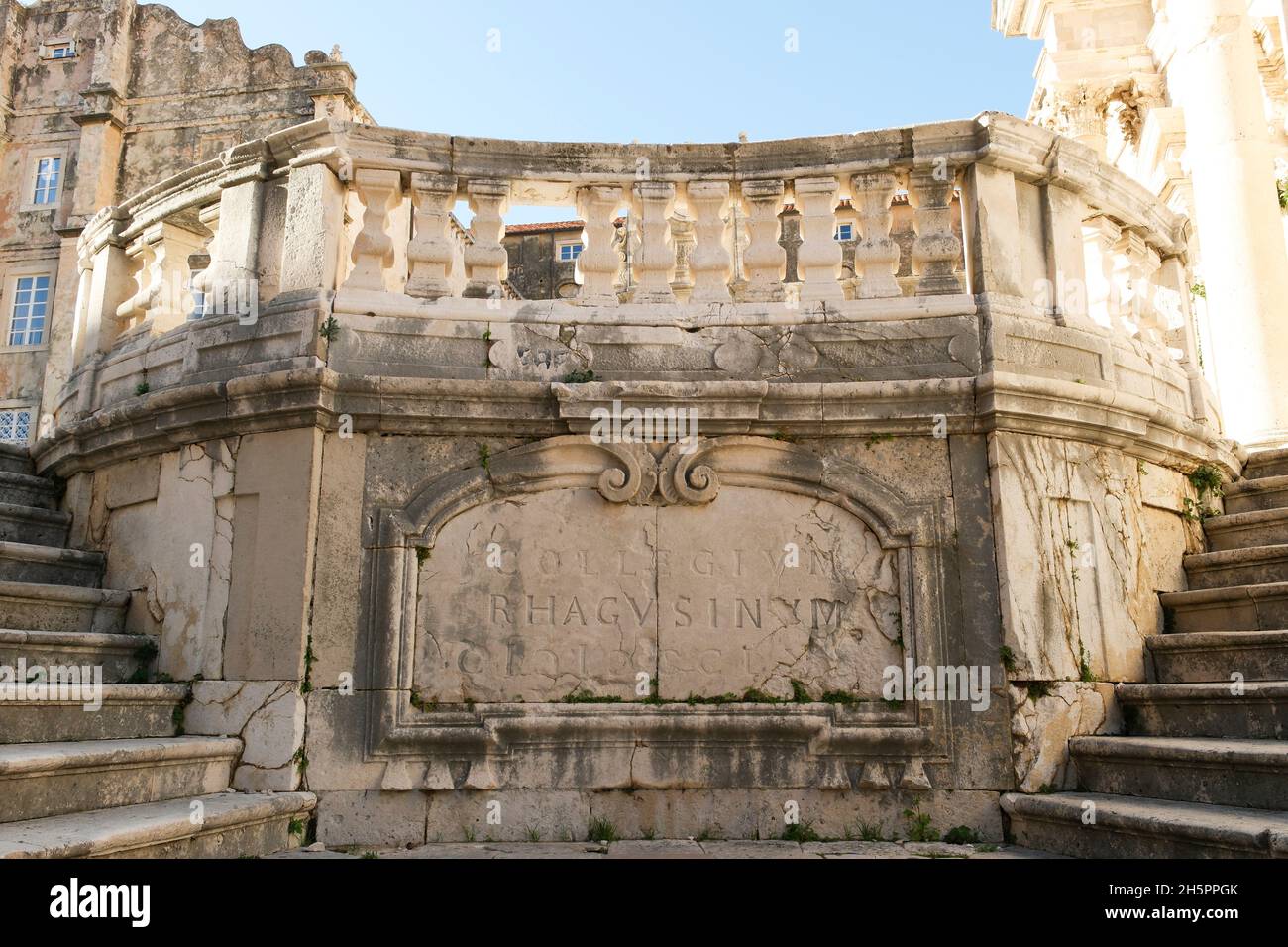 Jesuit stairs ("Walk of shame") in Dubrovnik (Croatia Stock Photo - Alamy