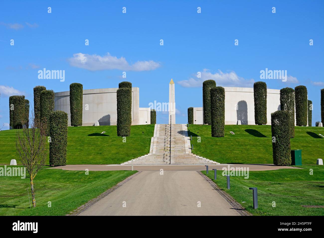 Front view of the Armed Forces Memorial, National Memorial Arboretum ...