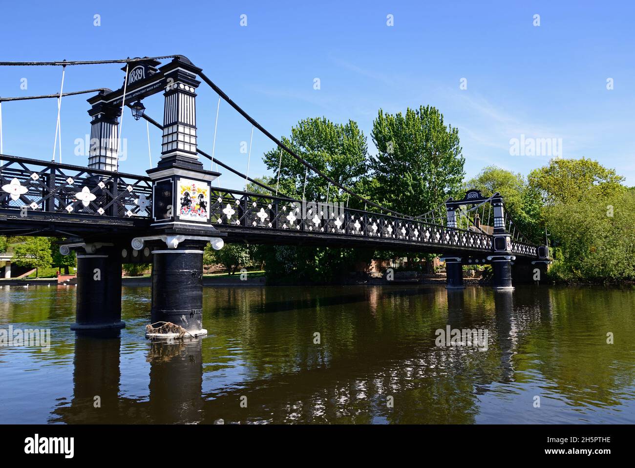 View of the Ferry Bridge also known as the Stapenhill Ferry Bridge and ...