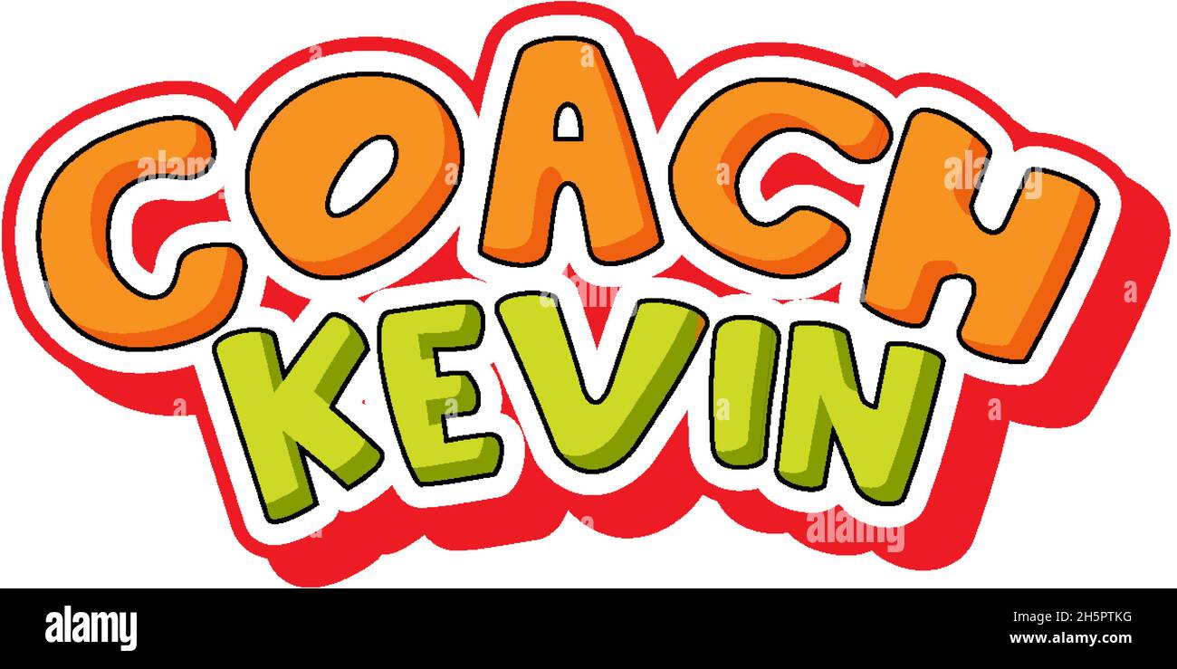 Coach Kevin logo text design illustration Stock Vector Image & Art - Alamy