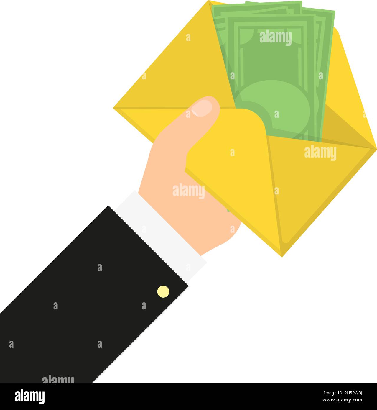 Hand holds flag Stock Vector Images - Alamy