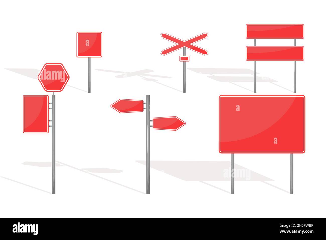 Traffic roadsign collection, vector isolated flat signs set ... Traffic roadsign collection, vector isolated flat signs set ...