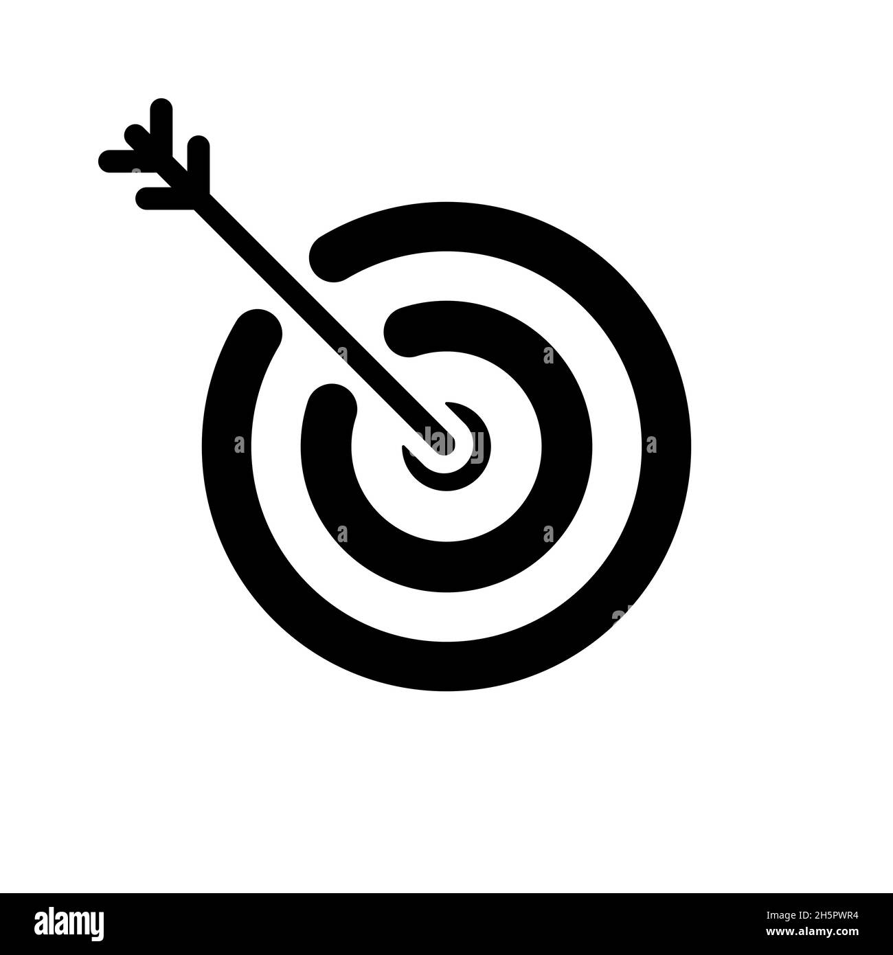 Achievement competition arrow Black and White Stock Photos & Images - Alamy