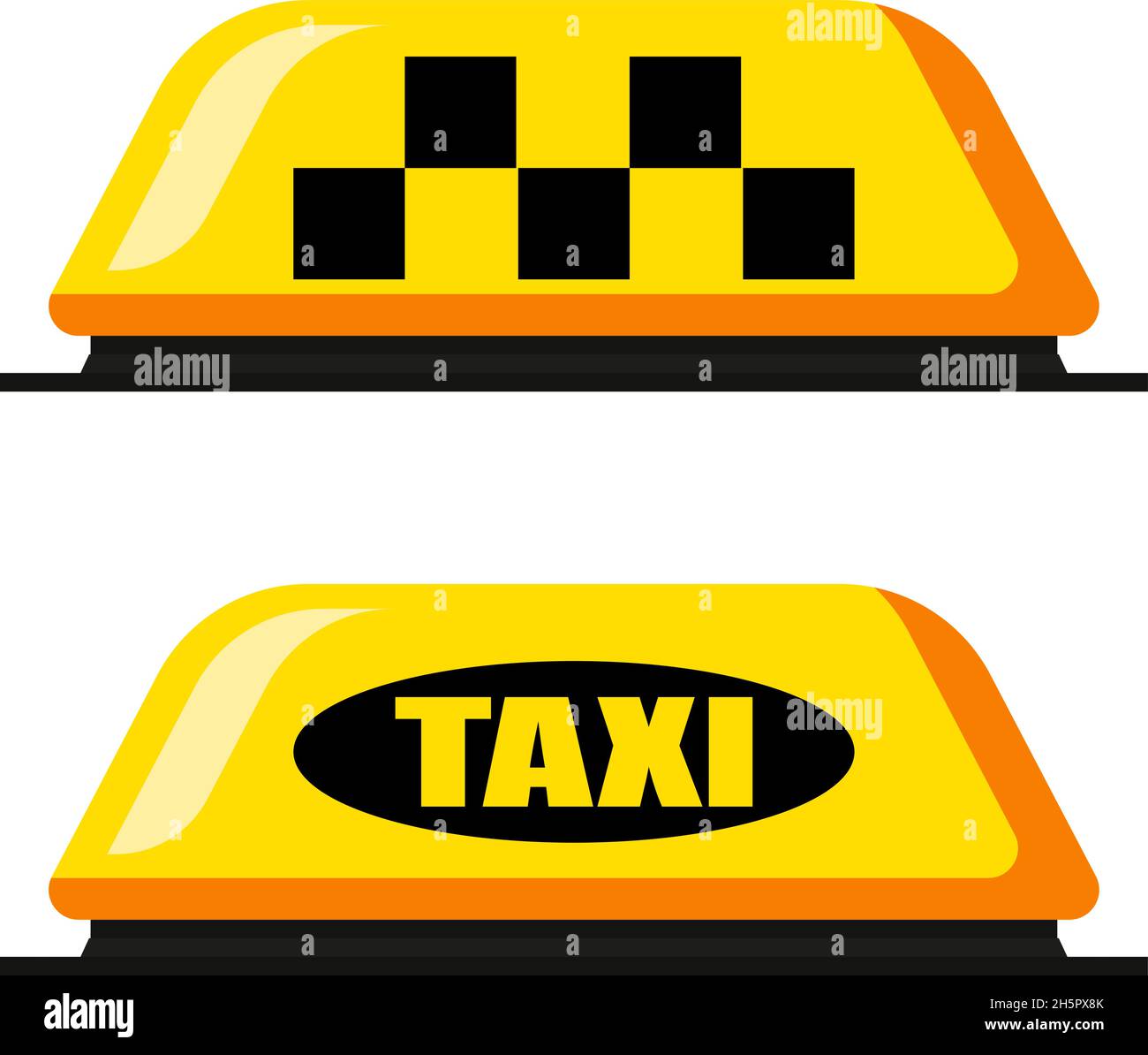 taxi checker set in flat style on white background Stock Vector Image ...