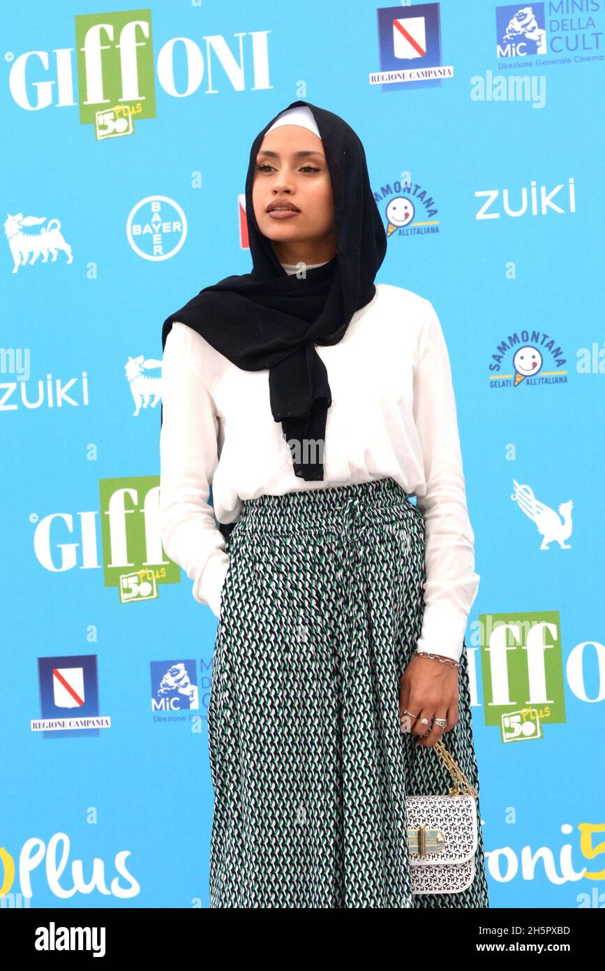 GIFFONI VALLE PIANA,ITALY - July 25,2021: Tasnim Ali at Giffoni Film ...
