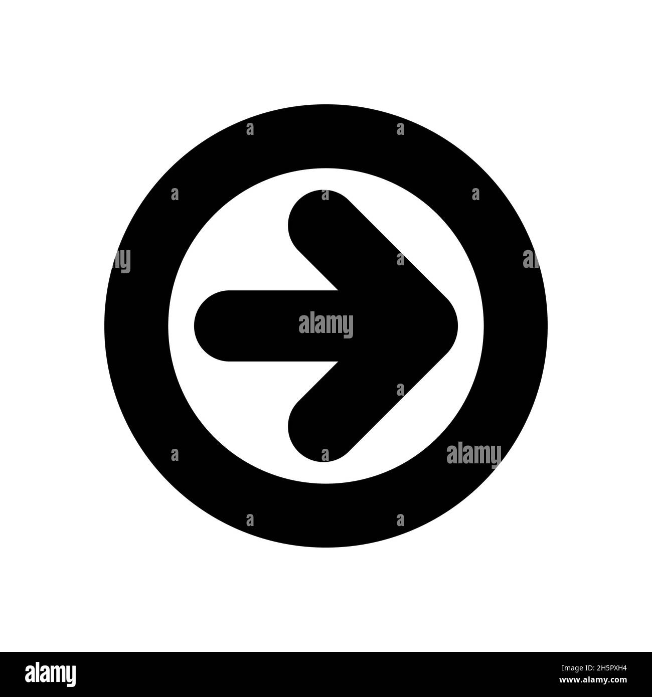 Arrow flat vector isolated direction illustration. Dotted shape icon ...