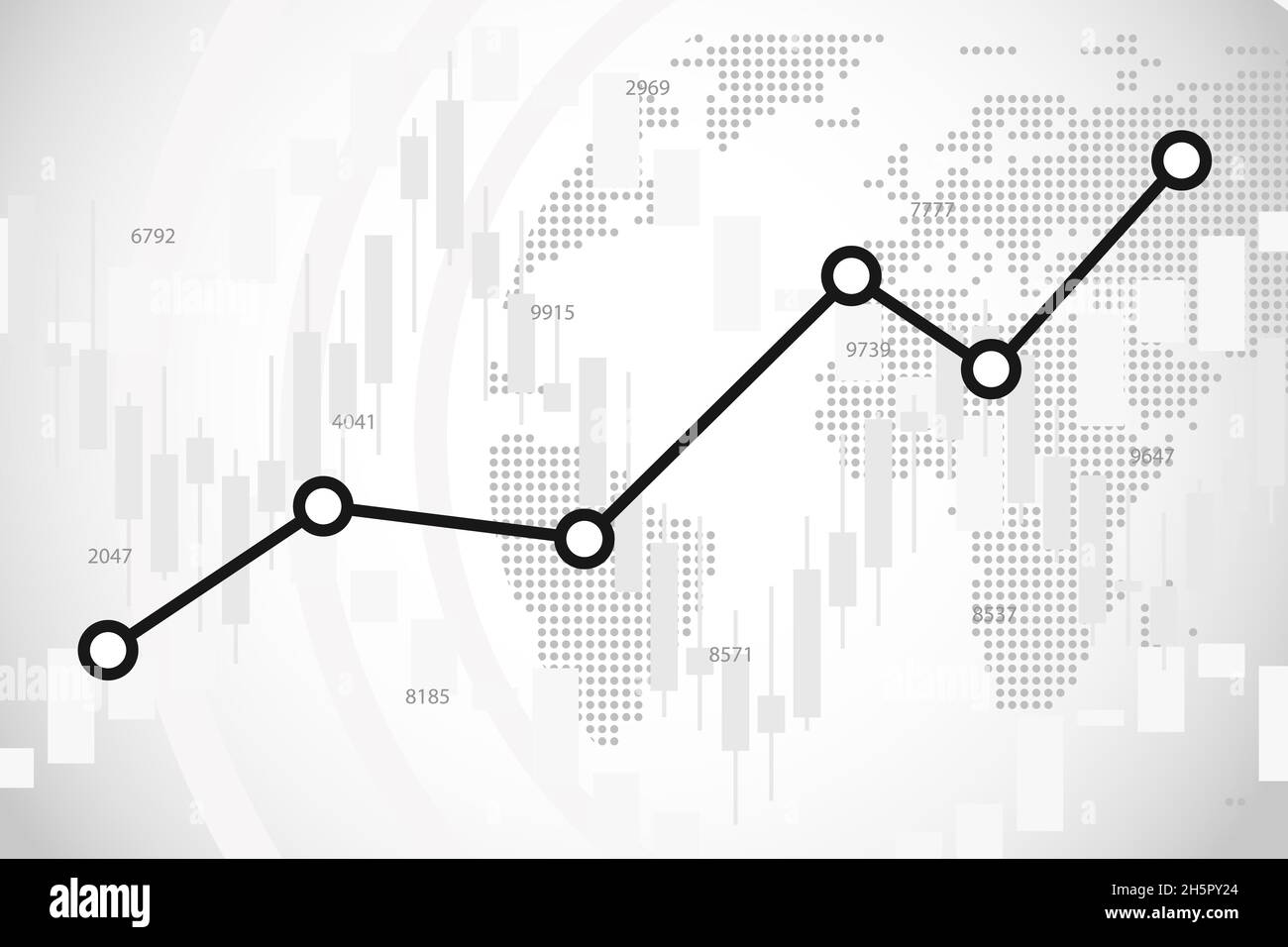 Stock exchange trade infographic vector background, financial ...