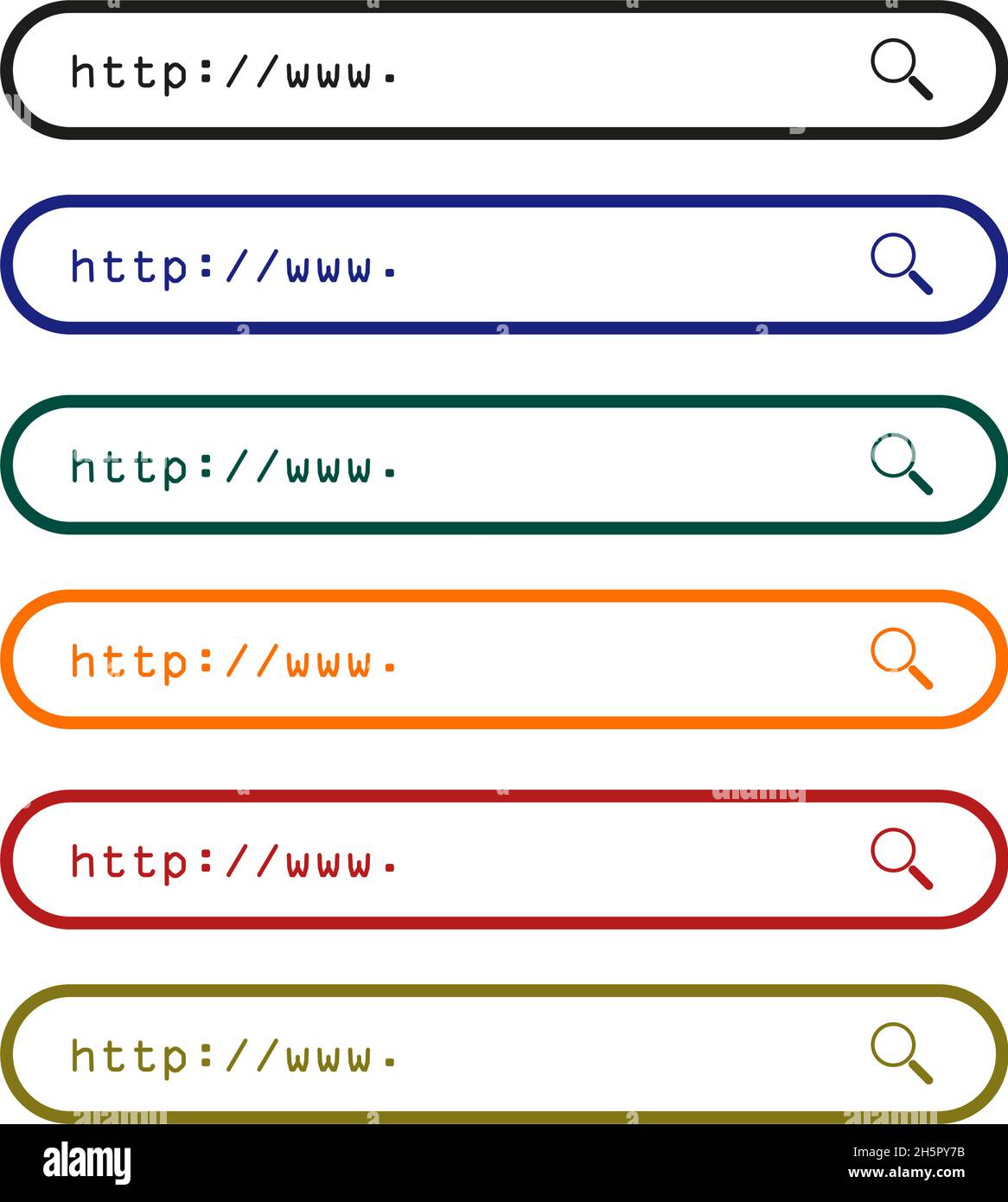 set bar web search on a white background Stock Vector Image & Art - Alamy