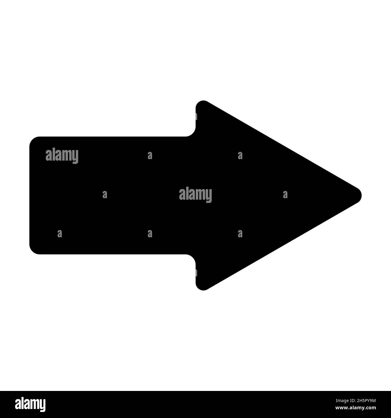 Arrow flat icon vector sign isolated on white background. Next ...