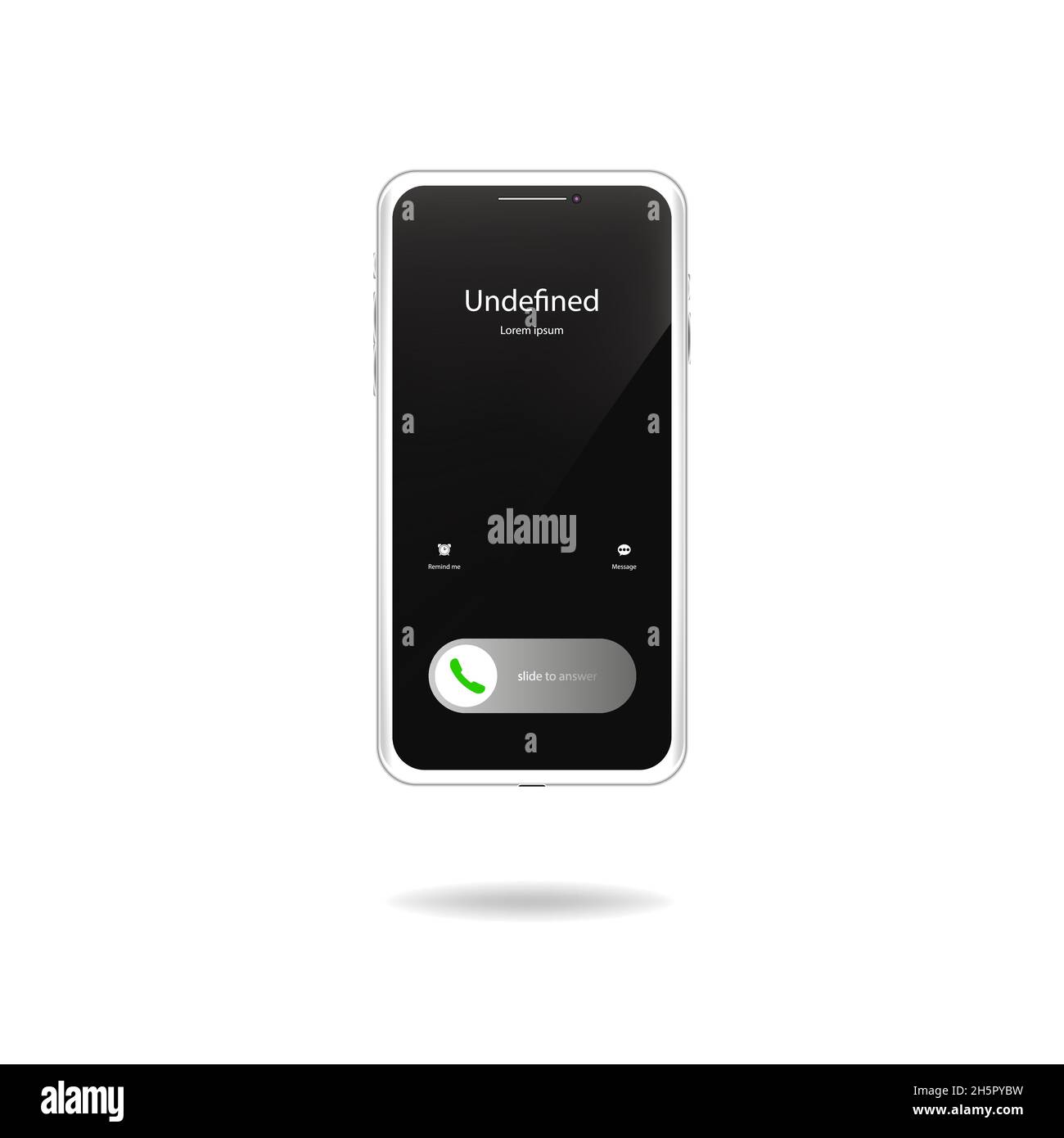 Phone call screen interface vector mockup concept, calling gadget ...